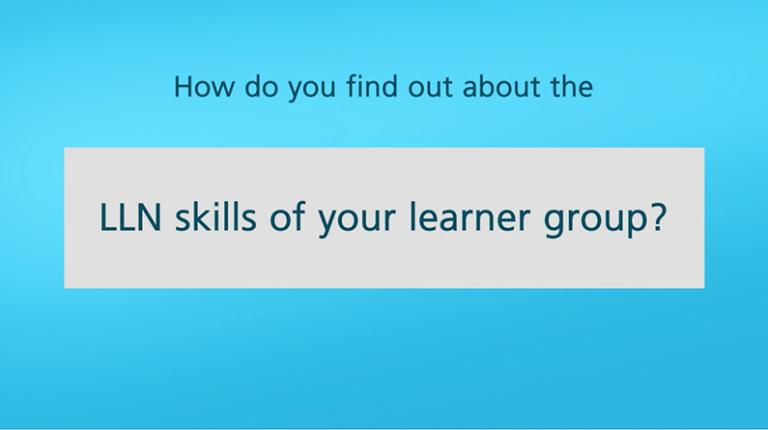 Practical LLN tips for trainers and assessors – Ideas That Work